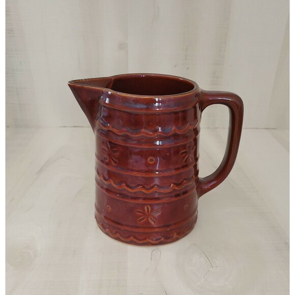 Marceest | Dining | Vintage Marcrest Stoneware Daisy Dot Water Pitcher ...
